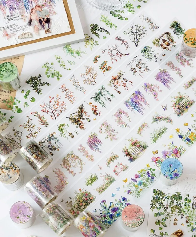 RHS Online Mountain Wild Flowers Branches Series Die Cutting PET ...