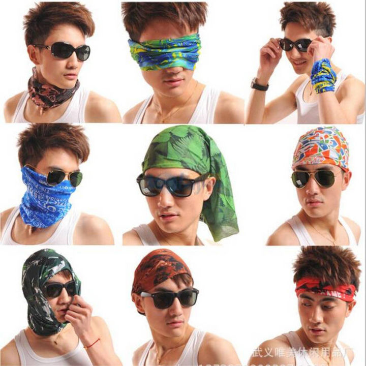 Magic Head Face Mask Snood Neck Tube Outdoor Wrap Shawl Scarf Buff Head ...