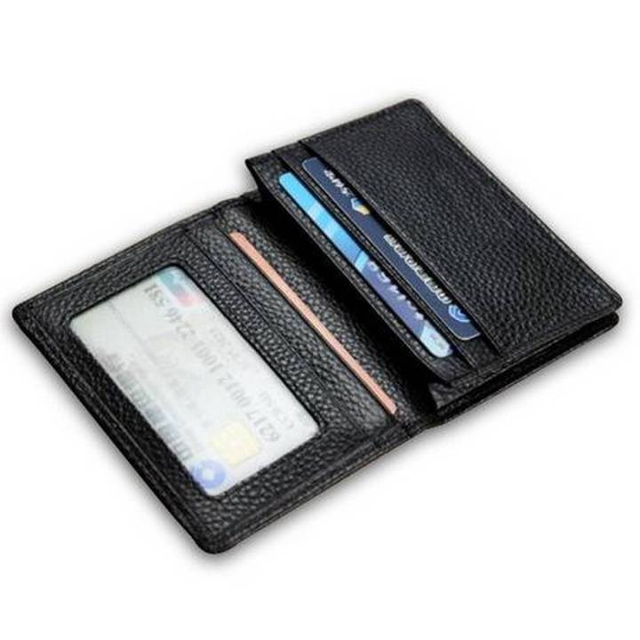 Black Leather Credit & visiting Card Holder | Daraz.com.bd