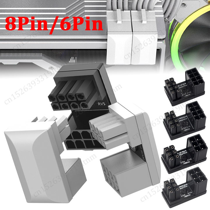 Atx 8pin Female 180 Degrees Connector 6pin 8pin Adapter 8 Pin Video Gpu