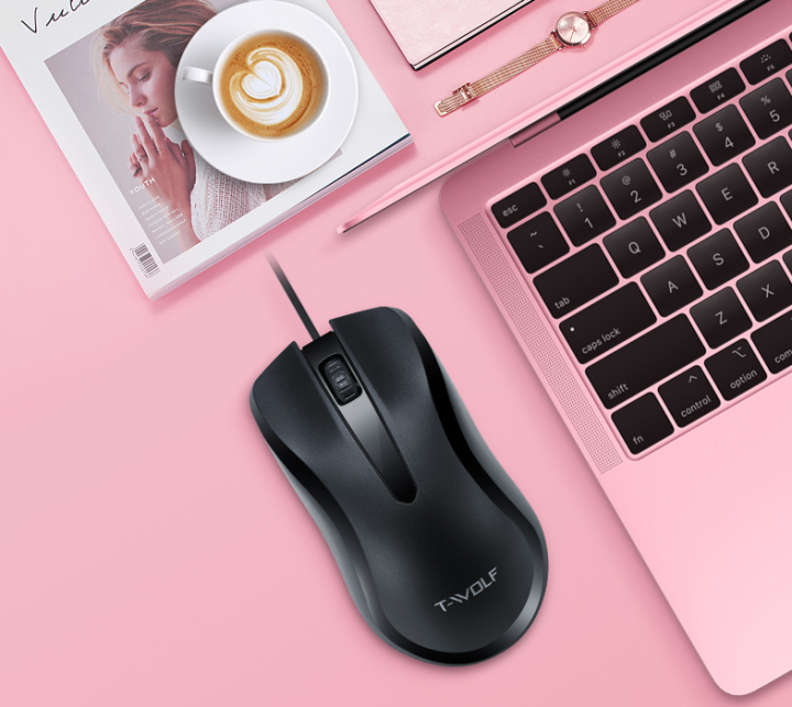 T-WOLF V12 / V12 WIRED USB OPTCAL MOUSE | Daraz.com.bd