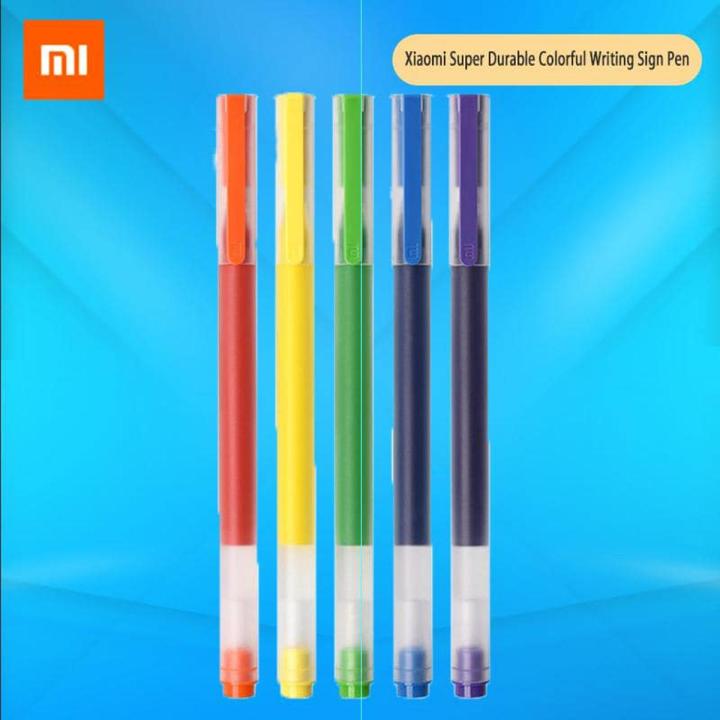 Xiaomi Pen 5 Colors Drawing 5 Mi Pen 0.5Mm Gel Signing Pens For School ...