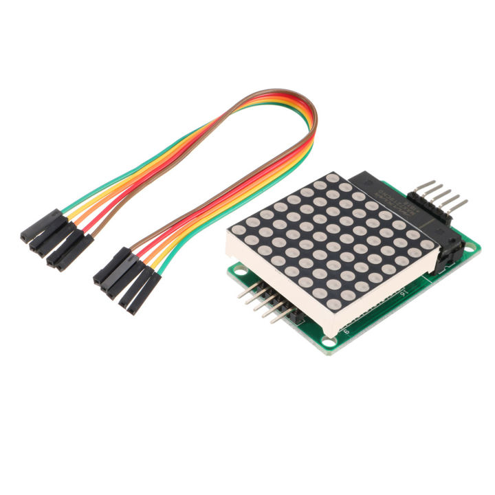 Max7219 Red Led Dot Matrix Display Module Mcu Control Diy Kit For Arduino Bd
