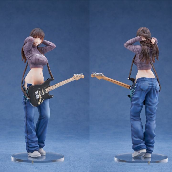 25cm Lovely Guitar Sisters Anime Girl Figure Guitar Sisters Mei Mei ...