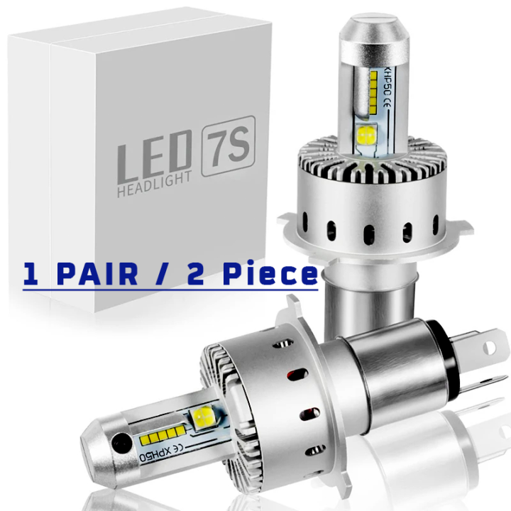 Authentic 7S LED Headlight (1 Pair-2 Piece) for Motorcycle and Car H4 ...