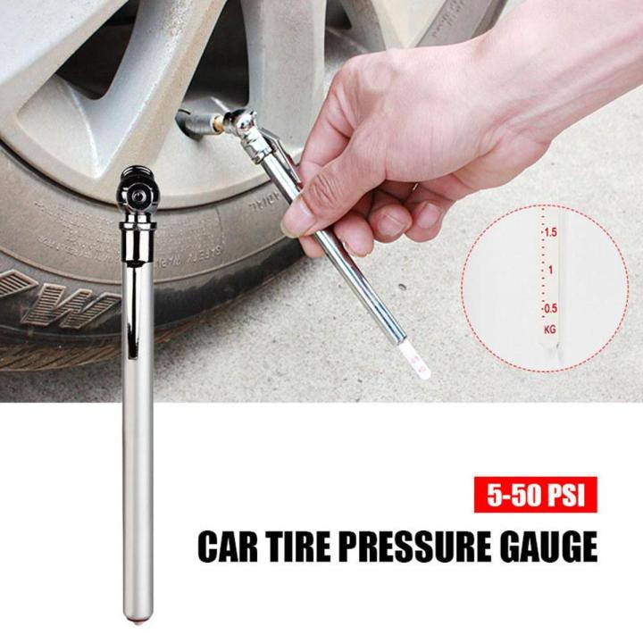 5-50 Psi Pen Shape Emergency Use Tyre Air Pressure Test Meter | Daraz ...
