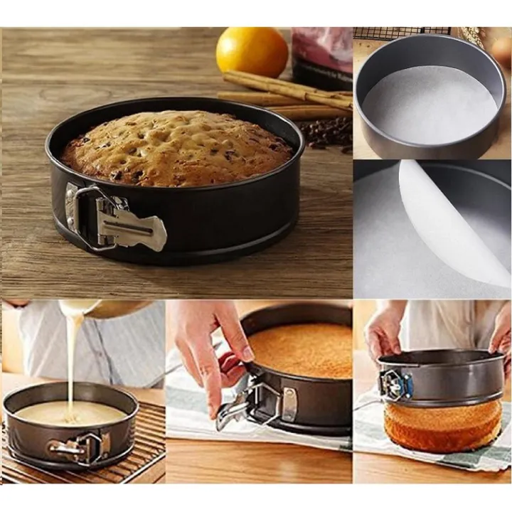 Bakeware Non Stick 3pcs Cheesecake Cake Mold Pan Round Cake Pan With ...