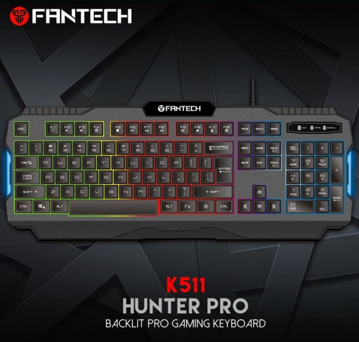 FANTECH K511 HUNTER PRO BACKLIT GAMING KEYBOARD | Daraz.com.bd