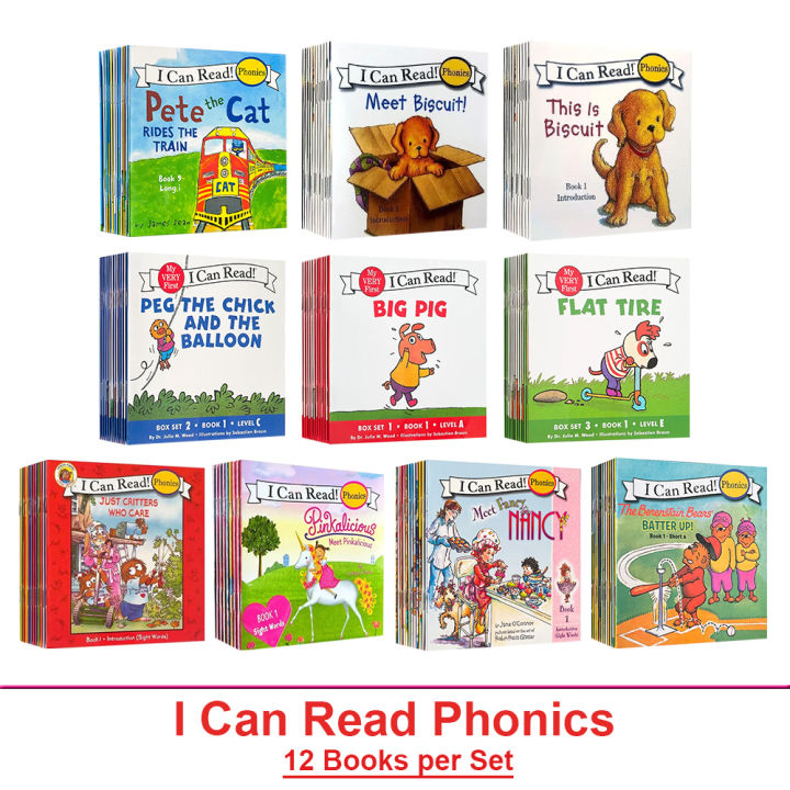 【Top Picks】 I Can Read Phonics 12 Books/Set My Very First Picture Books ...