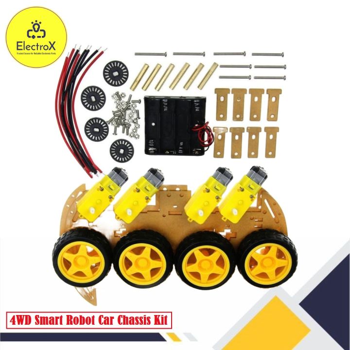 4WD Smart Robot Car Chassis Kits | Daraz.com.bd