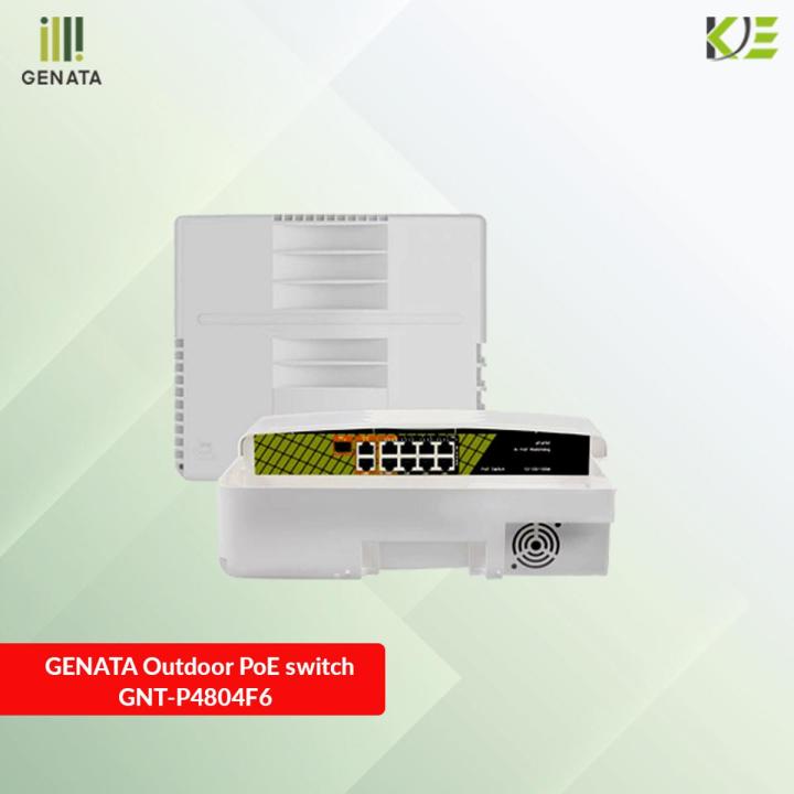 Genata GNT-P4804F6 outdoor 8port PoE switch | Daraz.com.bd