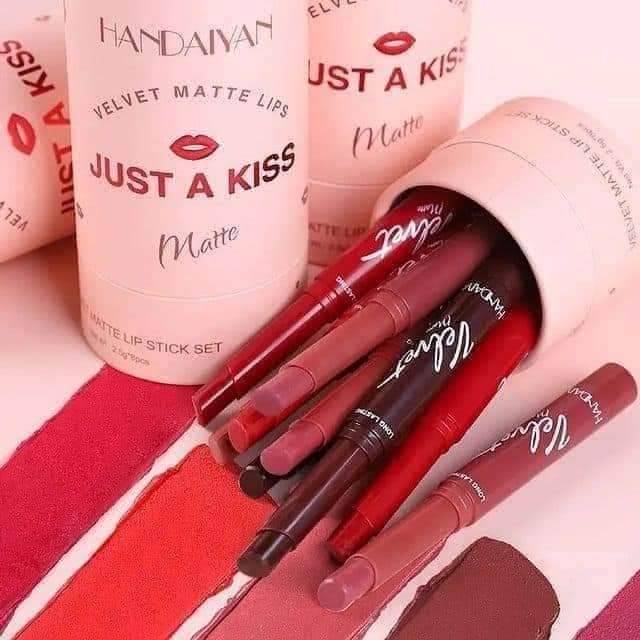 handiyan just a kiss velvet lipstik set 8in box | Daraz.com.bd