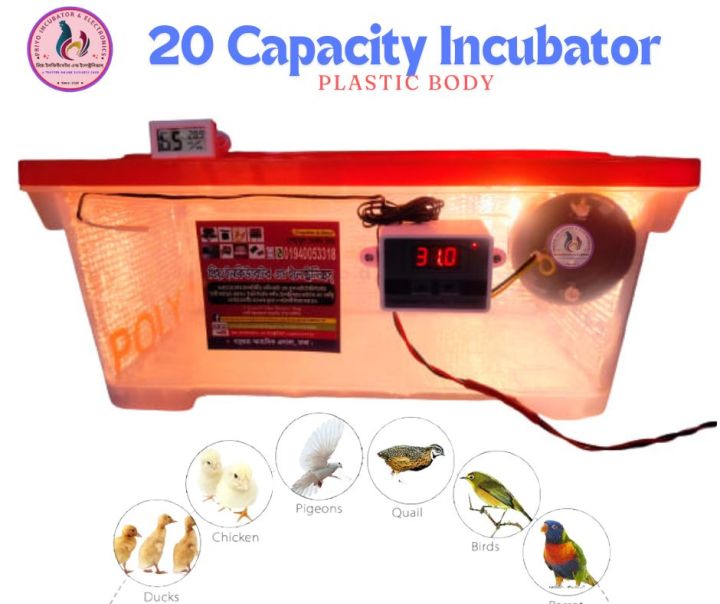 20 egg capacity semi-automatic plastic body egg incubation machine ...