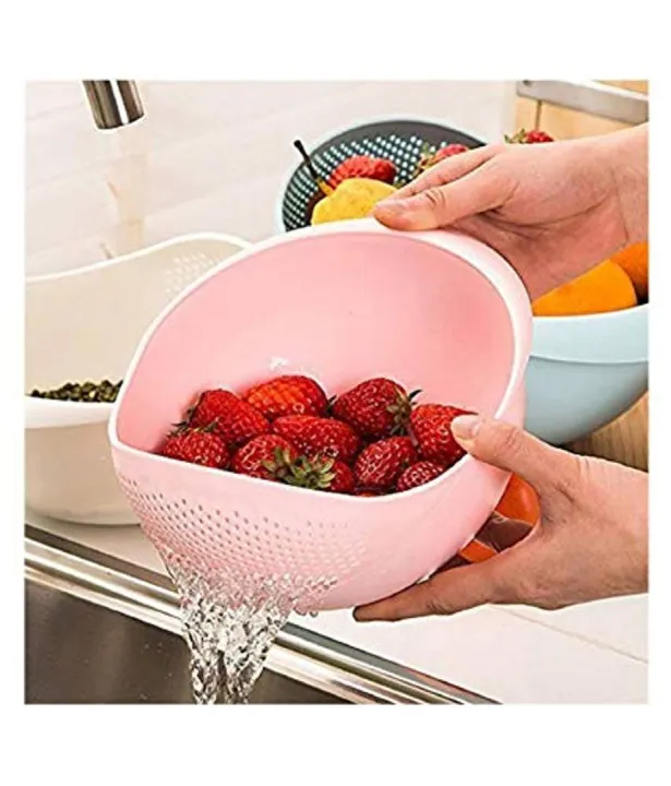 Rice Bowl Strainer Washing Bowl for Fruits Vegetables Noodles by Dhaka Shopping zone | Daraz.com.bd