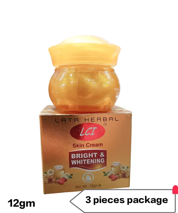 LCI Bright & All whitening Cream -12gm (3pc package) | Daraz.com.bd