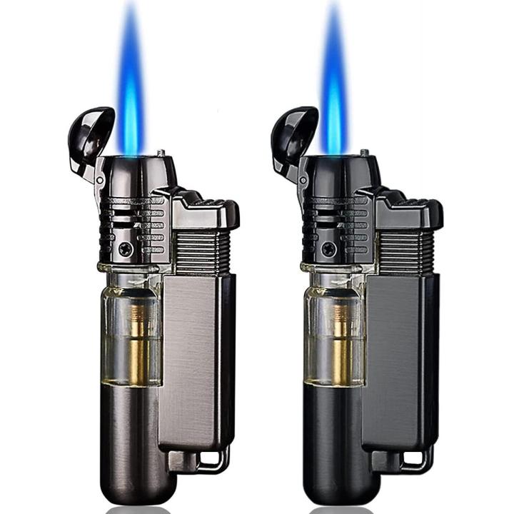 Butane Mini Torch Lighter with Key Ring Adjustable Jet Flame Windproof Gas Lighter | Daraz.com.bd