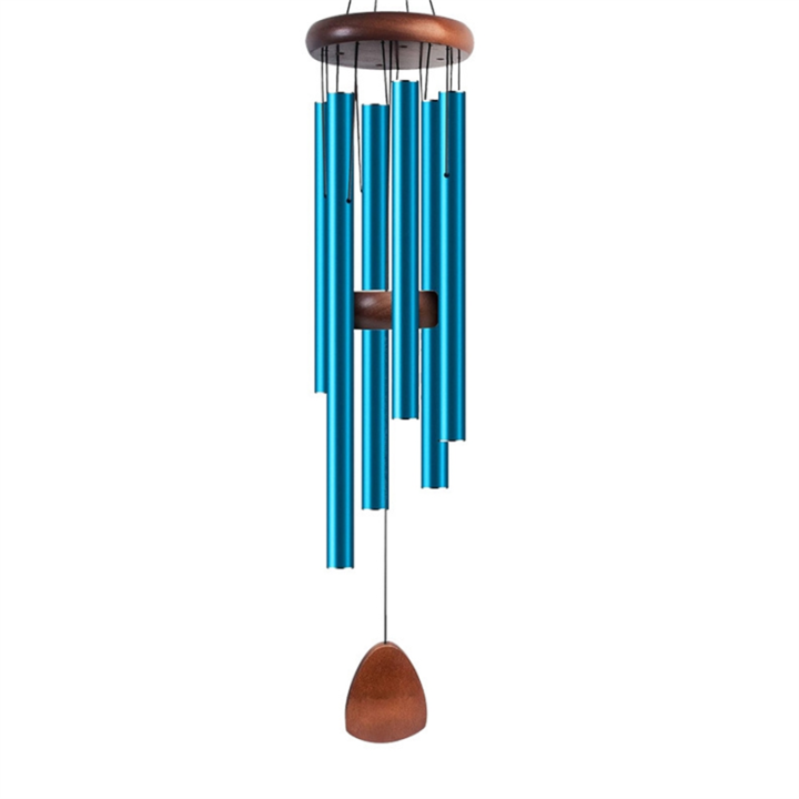 Metal Windchime Aluminum Windbell Wind Chimes 6 Rods Chimes Home ...