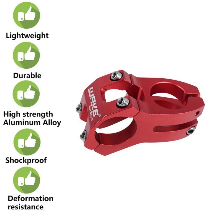 Aluminium Short Handlebar Stem for Most Bicycle - Red Color | Daraz.com.bd