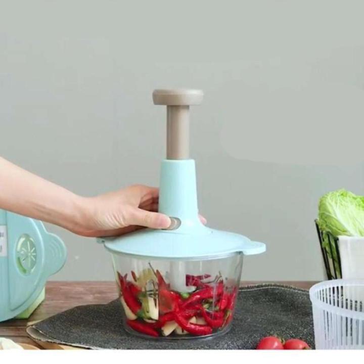 Multi funtion grinder Hand pushing cooker Food meat vegetable chopper ...