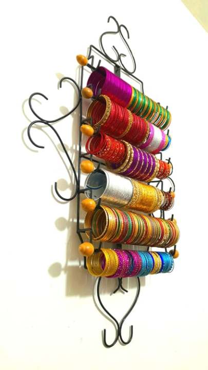 churi rakhar stand - 6 part - Iron Bangle Organizer Jewelry Display ...