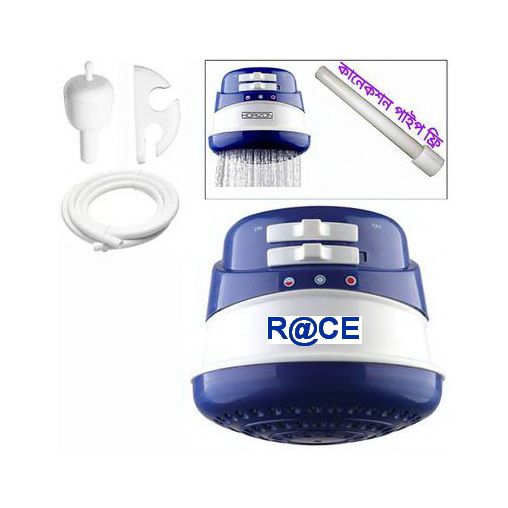 Electric Instant Hot Water Shower - Race Electric Hot Shower, White and ...