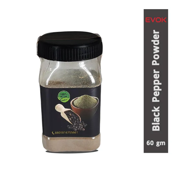 Evok Black Pepper Powder-60 gm | Daraz.com.bd