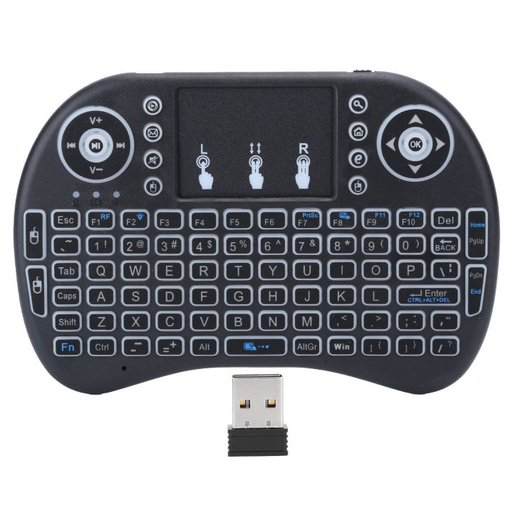 Mini Wireless Keyboard Backlit 2.4GHz 10 Meter Working Distance Smart ...