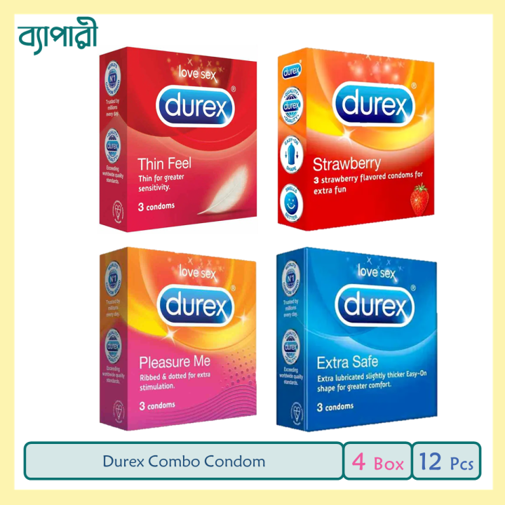 Durex Condom Combo 4 Pack (12 Pcs) BDS | Daraz.com.bd