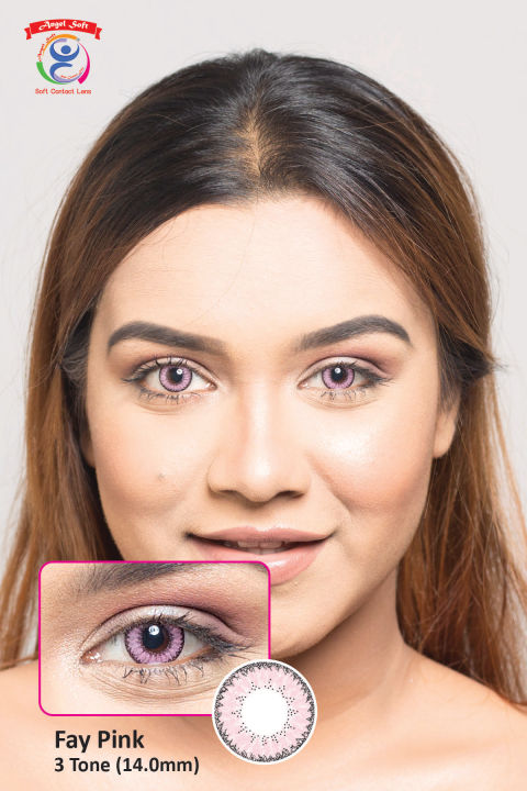 Angel Soft Fay Pink power Contact Lens Angel Soft Color Contact Lenses ...