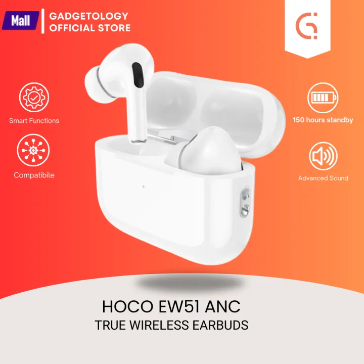 Hoco EW51 ANC TWS Airbuds Pro Active Noise Cancellation Bluetooth ...