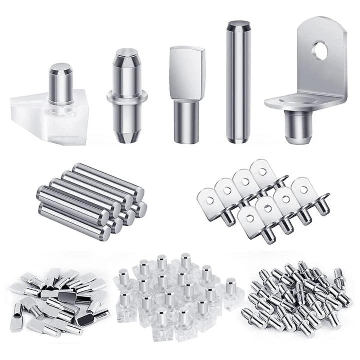 JAERBEE 120Pcs Shelf Pegs Kit, 5 Styles Shelf Pins Shelf Support Pegs ...