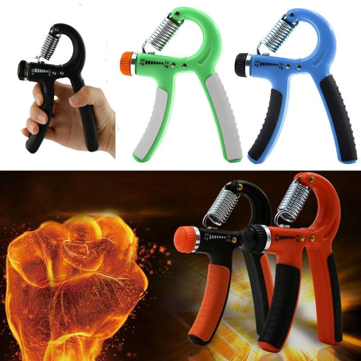 5-60Kg Gym Fitness Hand Grip Men Adjustable Finger Heavy Exerciser ...