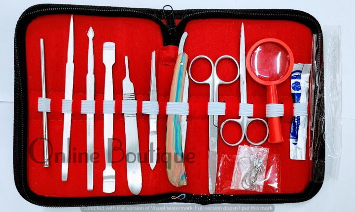 Dissection Box For Biology Laboratory RED-12 pcs | Daraz.com.bd