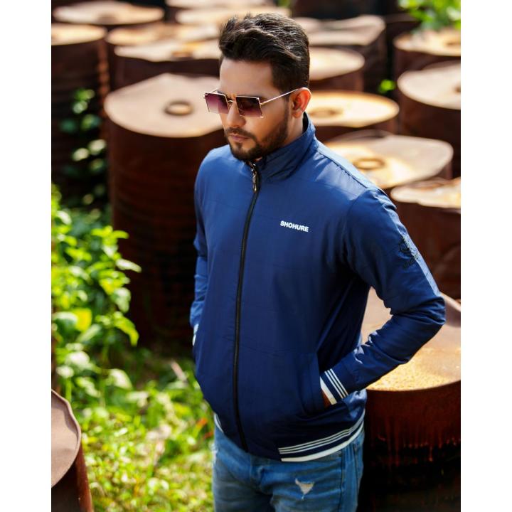 Shohure Navy Blue color Double part air proof jacket | Daraz.com.bd