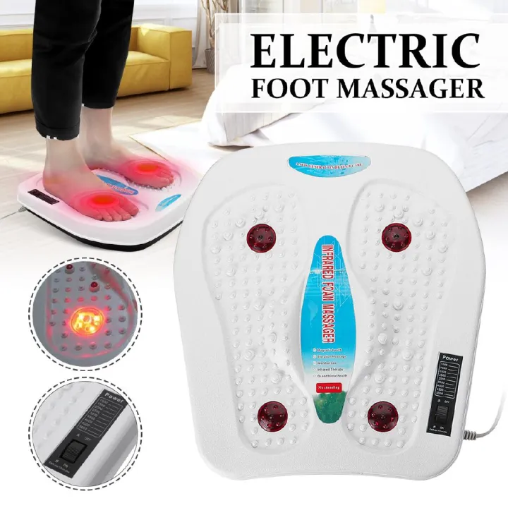 Electric Foot Massager Machine Vibration Massage Infrared Heating ...