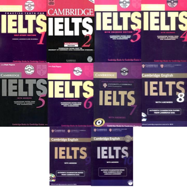 IELTS Book 1 To 10 (10 Book Set) | Daraz.com.bd