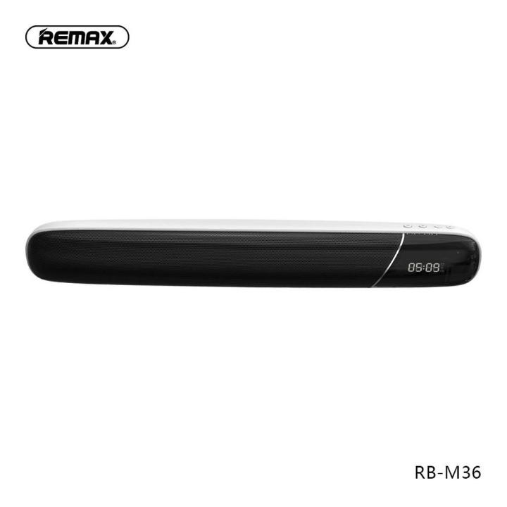 Remax RB-M36 Wireless Bluetooth Mini Soundbar with Alarm Clock | Daraz ...