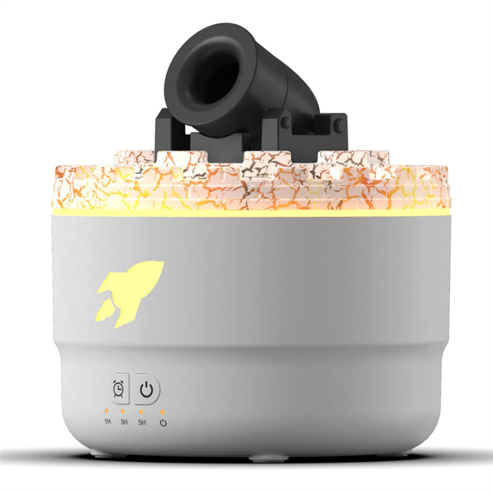 Simulated Cannon Fire Essential Oil Diffuser Air Humidifier White(EU ...