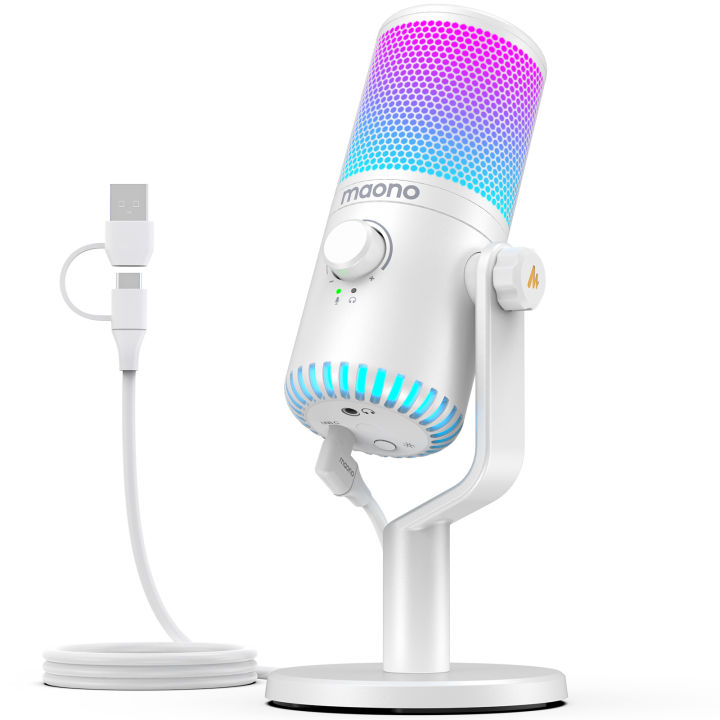Maono DM30 RGB USB Microphone RGB Gaming Microphone Computer Mic USB ...