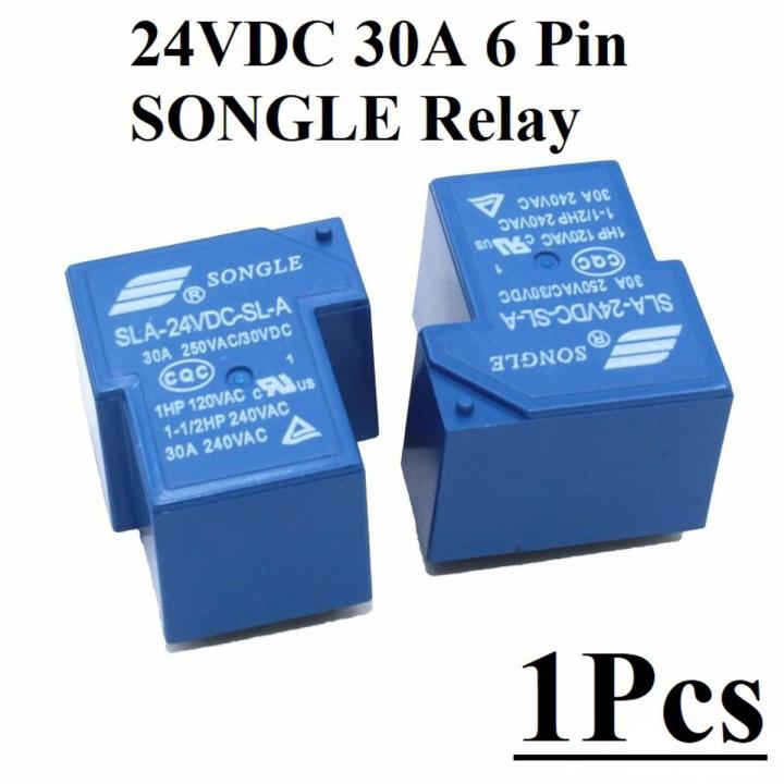 Bang Relay 24V Relay SONGLE DC-24V DC24V 30A 250VAC 6 Pin Coil SPDT Power Relay SRD-24VDC-SL-C ...