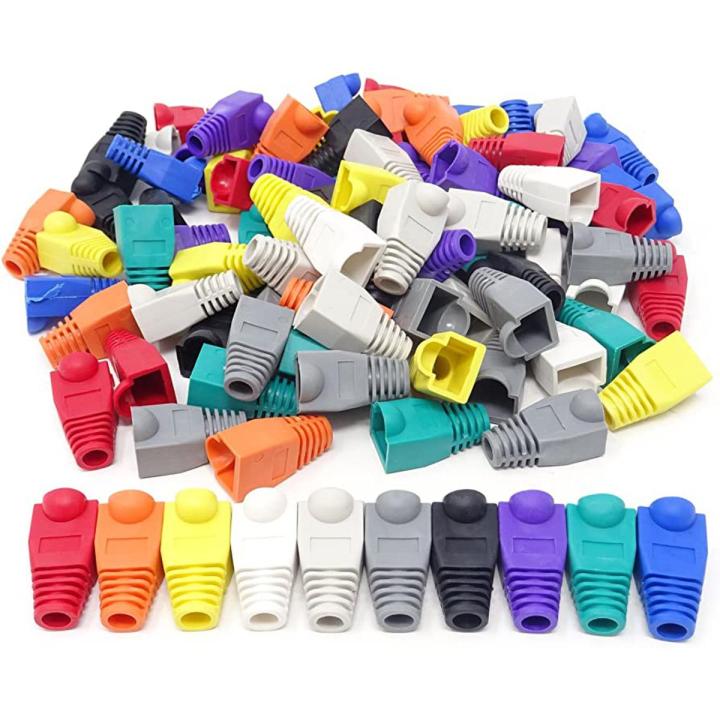 20PCS Multicolor Plastic RJ45 Ethernet Network Cable Strain Relief ...