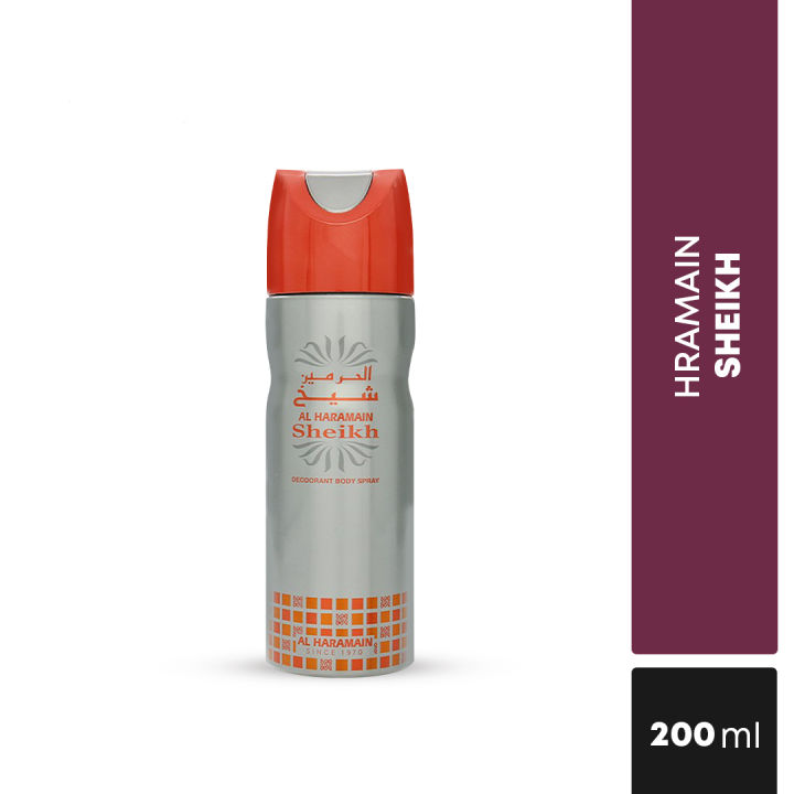Al Haramain Sheikh Deodorant Body Spray 200 ML | Daraz.com.bd