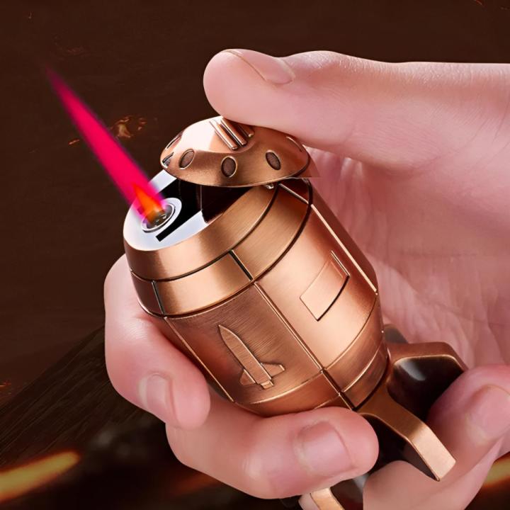 Creative Rocket Shaped Windproof Lighter Metal Gas Igniter | Daraz.com.bd