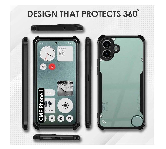 TheGiftKart Ultra-Hybrid Shockproof Fashionury Shockproof Crystal Clear ...