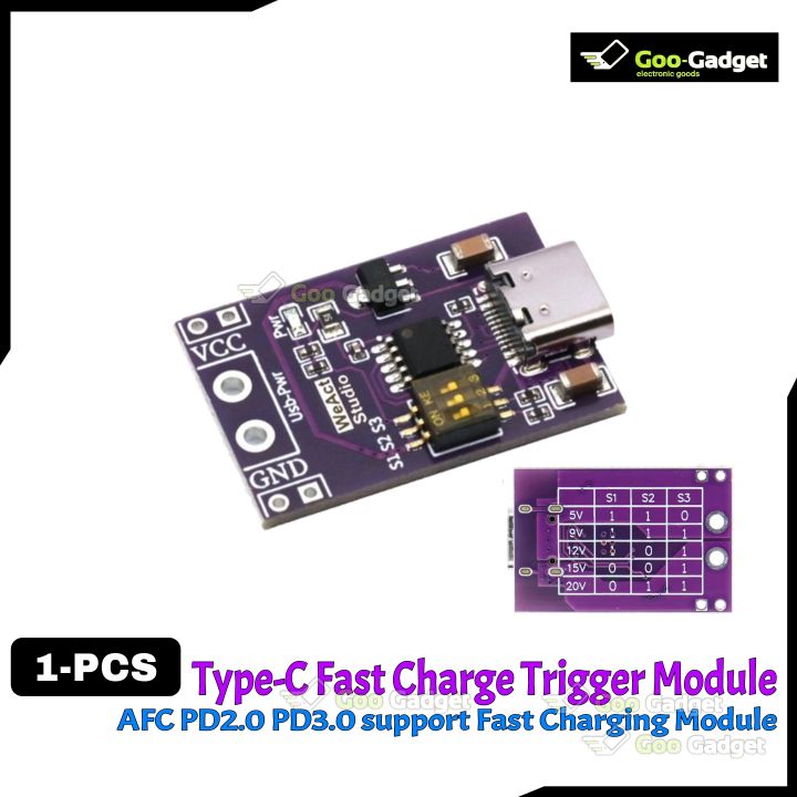 Type-C QC AFC PD2.0 PD3.0 to DC Spoof Fast Charge Trigger Detector ...