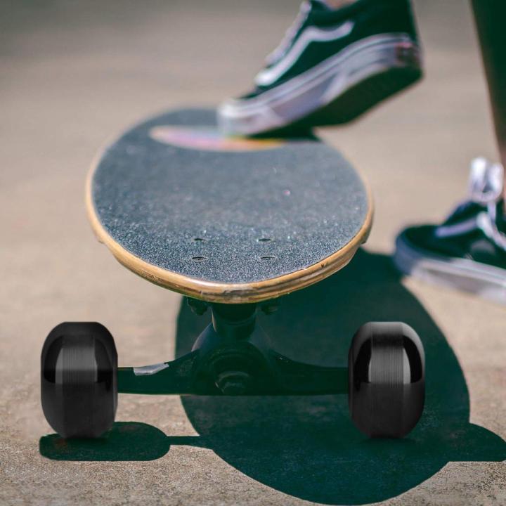 Double warped skateboard wheel-4 x Skateboard Wheels-Black | Daraz.com.bd