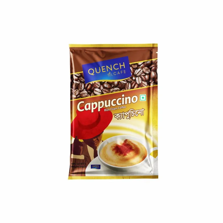 Quench café Cappuccino Coffee 25gm 24 pcs | Daraz.com.bd