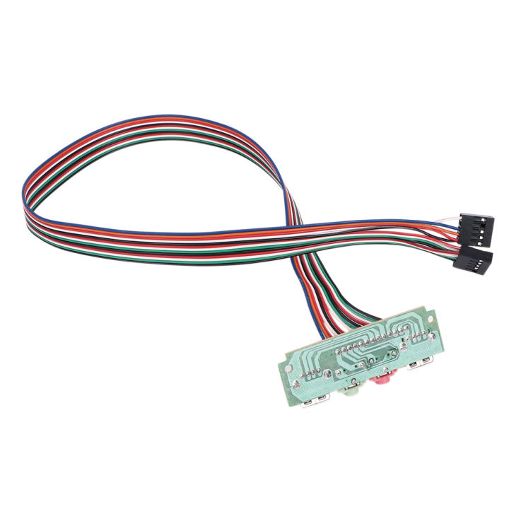 2 Ports USB 2.0 PC Computer Case Front Panel USB Audio Jacks Port ...