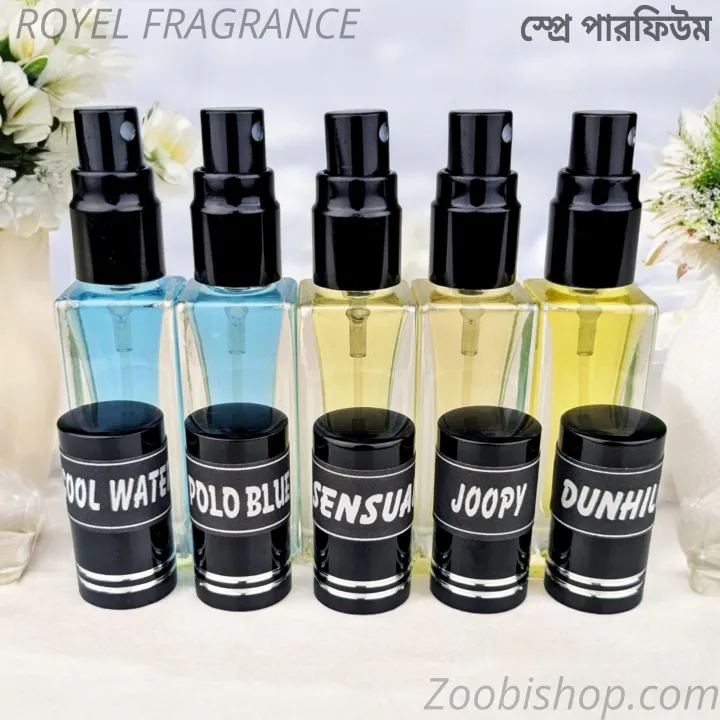 ROYEL Parfum Spray Traditional-5pcs different Fragrance combo Luxurious ...