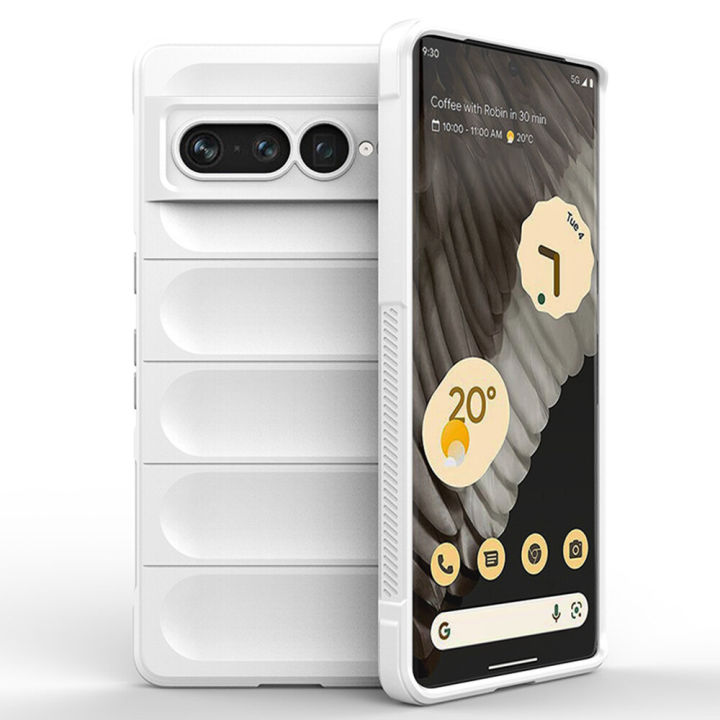 Tzmar Shockproof Soft Silicone Case for Google Pixel 7 Pro Full ...